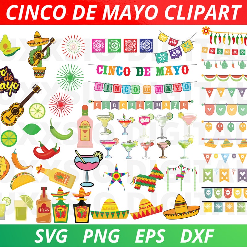 Cinco De Mayo Clipart - Etsy