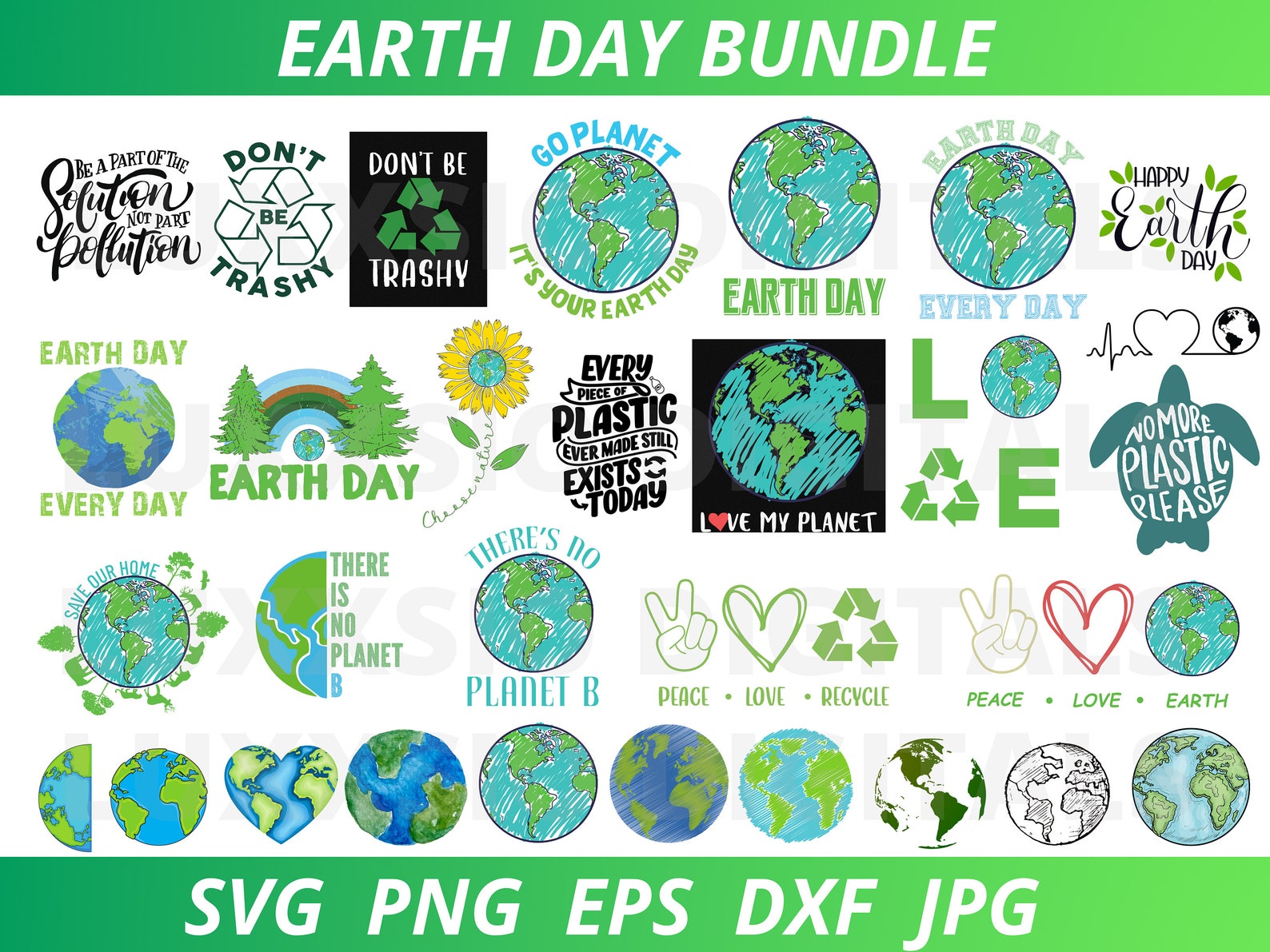 Earth Day Svg Bundle Recycle Svg Climate Change Svg Planet - Etsy