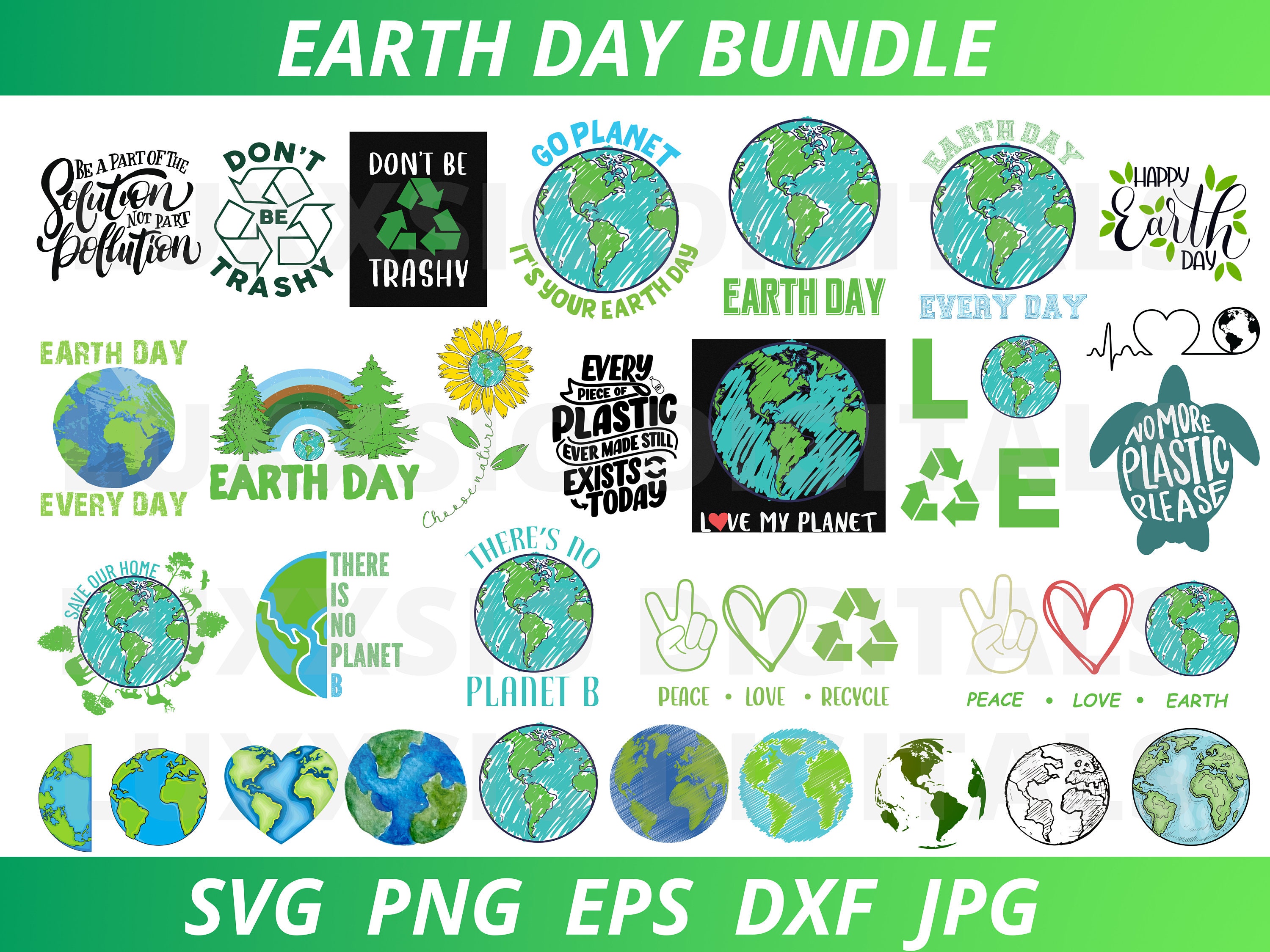 Earth Day Svg Bundle Recycle Svg Climate Change Svg Planet - Etsy