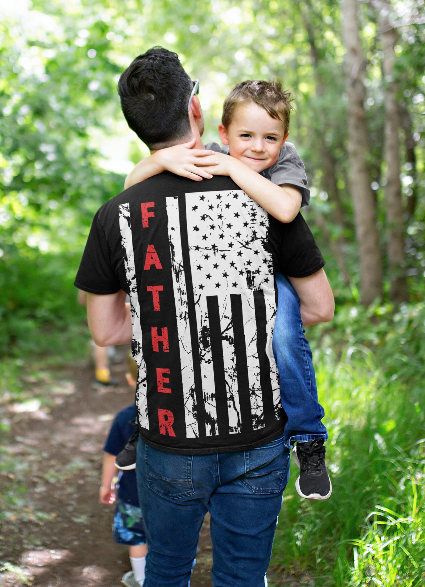Father Distressed American Flag Svg Fathers Day Svg Fathers - Etsy