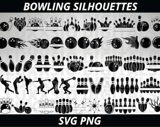Bowling SVG Clipart Bundle, Shirt Design (digital Download) - Etsy Canada