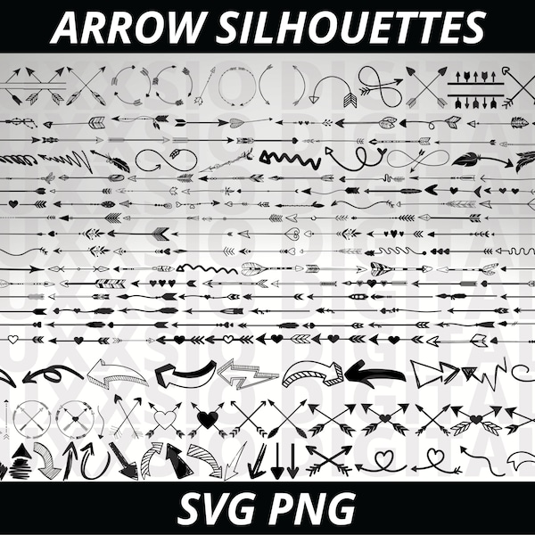 Arrows Svg - Etsy