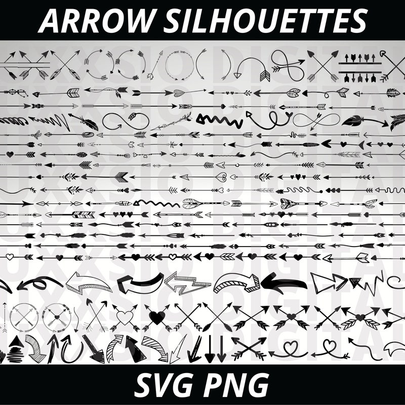 Arrow Silhouette - Etsy