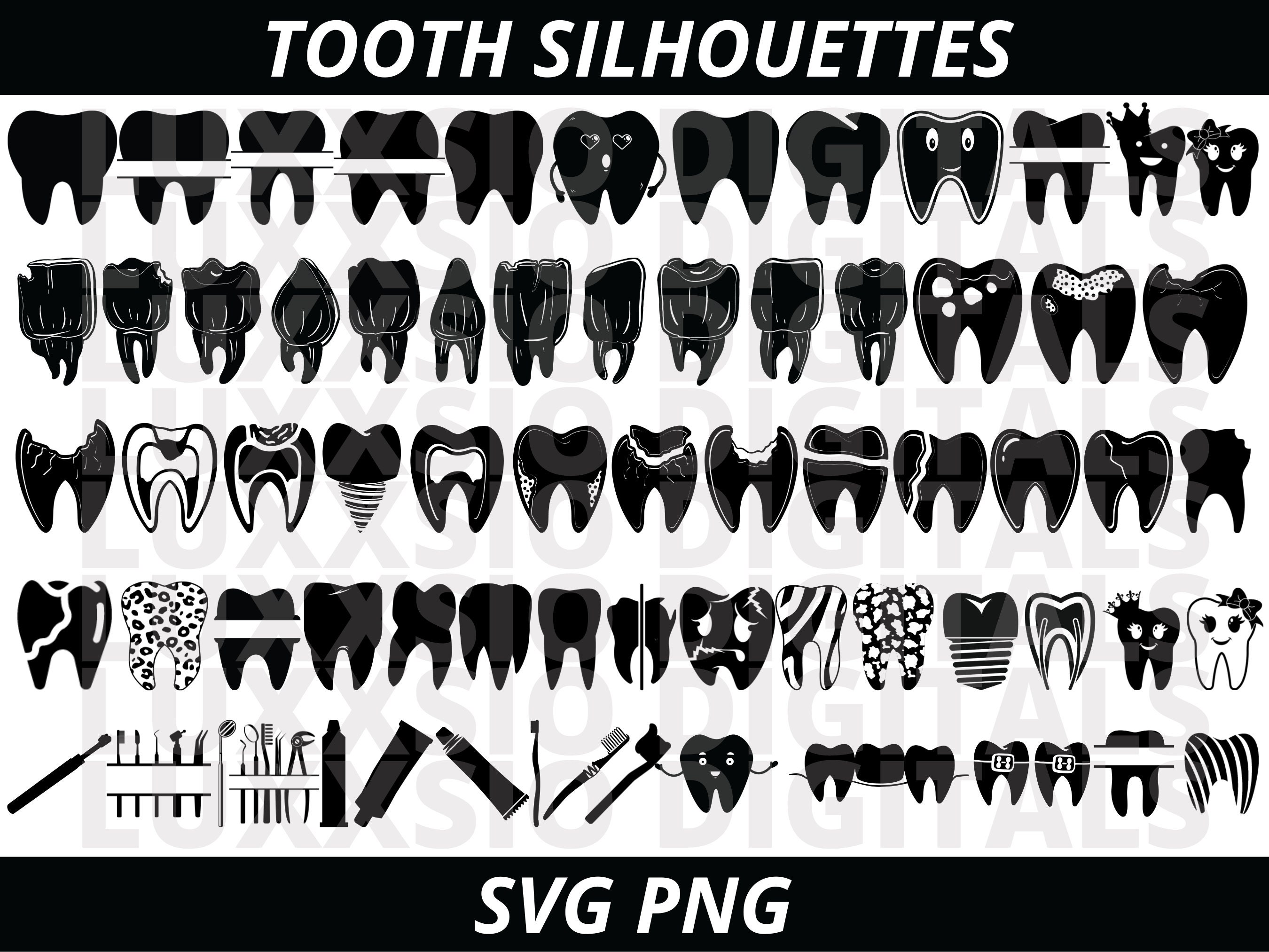 Tooth Svg Teeth Svg Dentist Svg Dental Svg Tooth Png - Etsy Australia