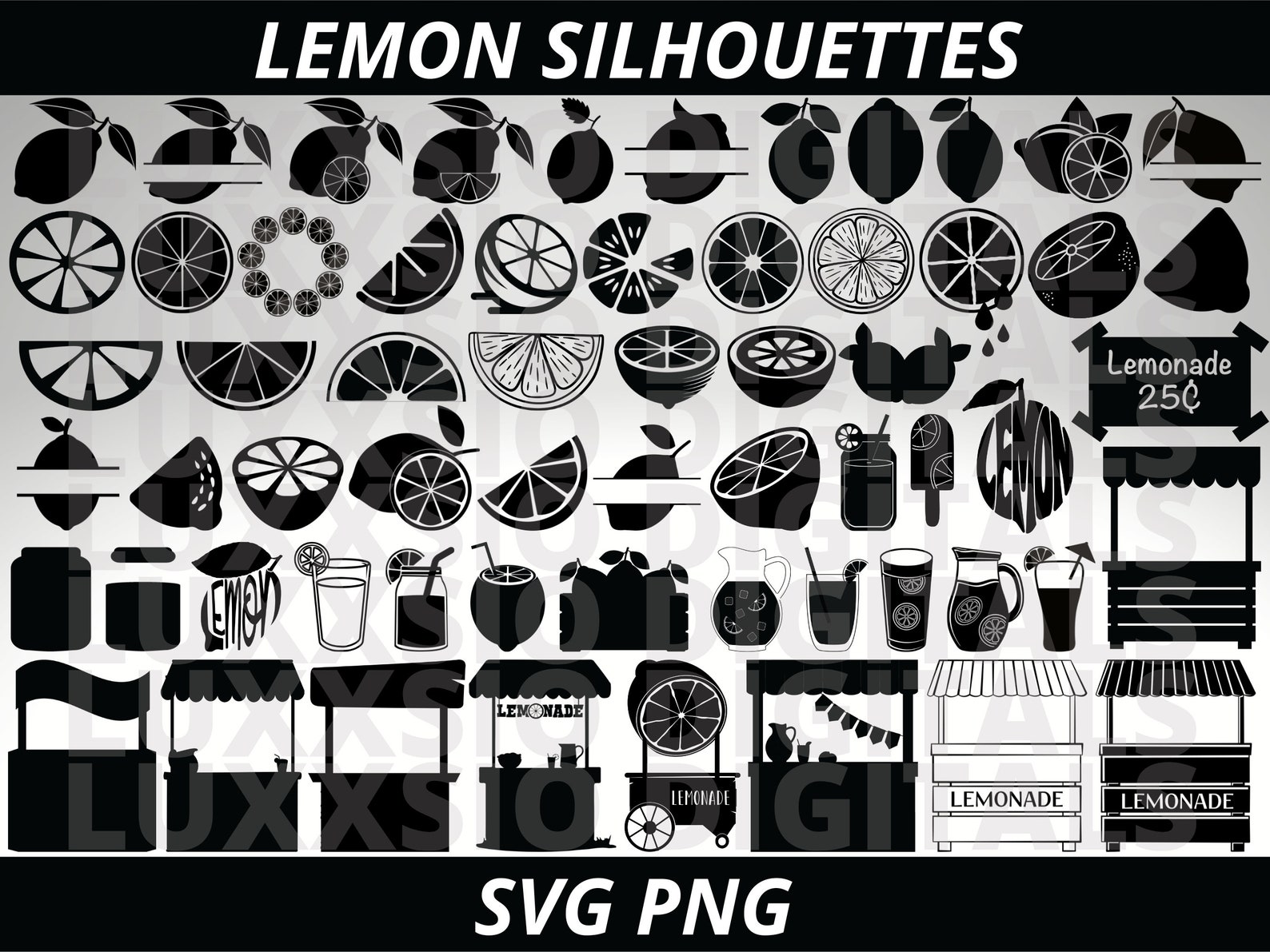 Lemon Svg Summer Svg Lemonade Svg Lemon Slice Svg Lemonade - Etsy