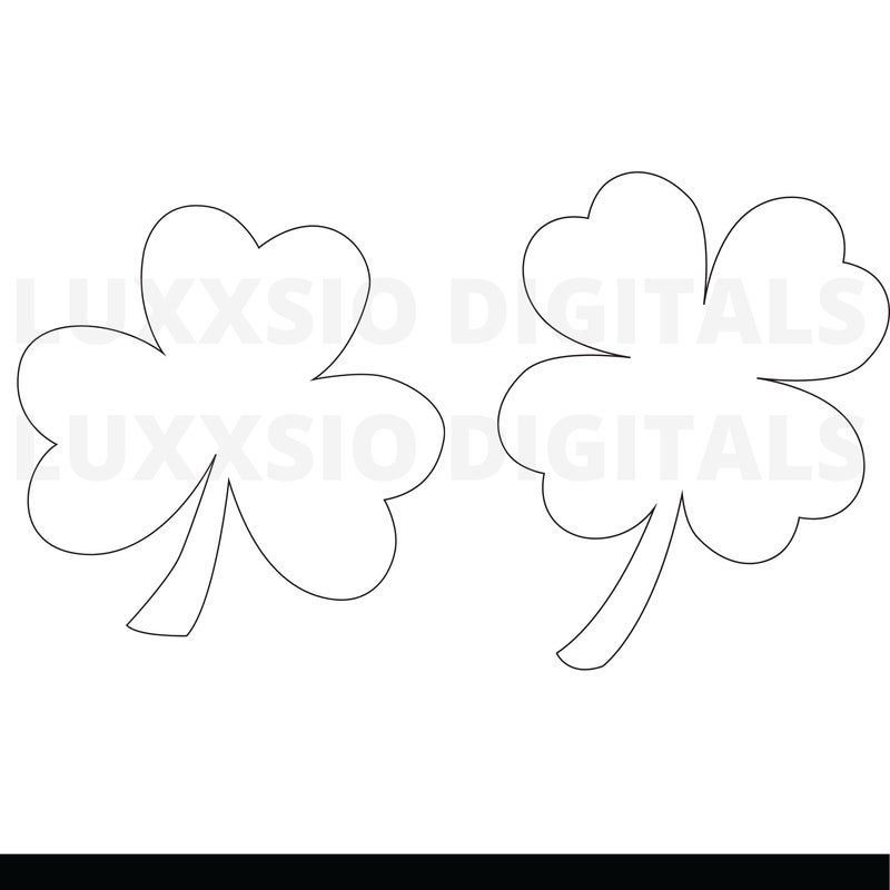 Clover Png Outline - Etsy