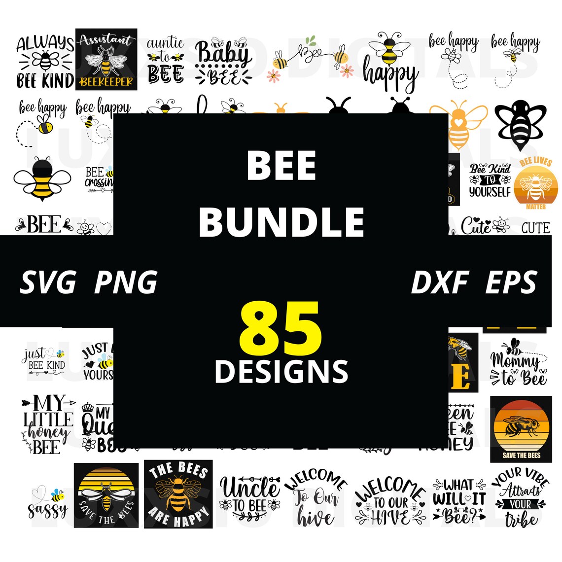85 Bee SVG Bundle Bee Kind Svg Bee Sayings Svg Bee Quotes | Etsy Canada