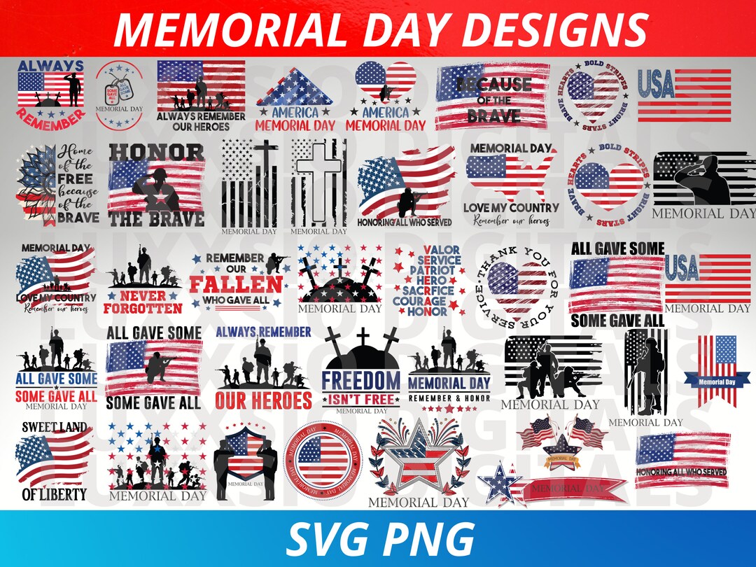 Memorial Day Svg, Patriotic Svg, American Flag Svg, USA Svg, Military ...