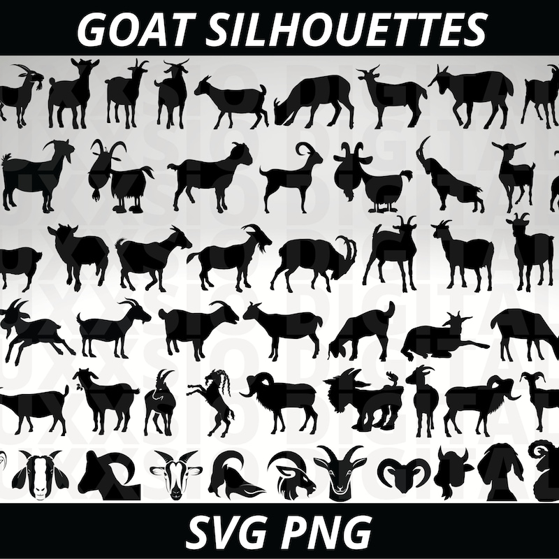 Goat Svg - Etsy