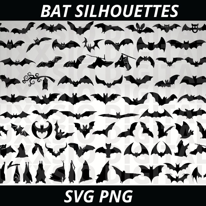 Bat Svg - Etsy
