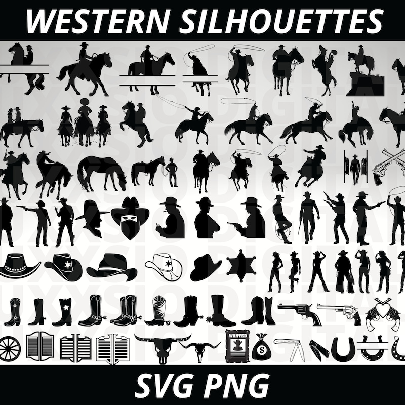 Western Svg - Etsy