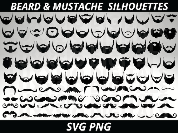 Beard Svg Beard Man Svg Santa Beard Svg Mustache Svg Beard | Etsy
