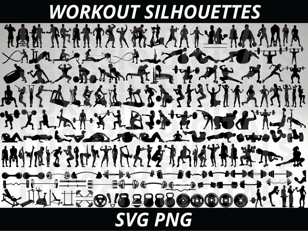Workout Svg, Fitness Svg, Gym Svg, Exercise Svg, Motivational Svg ...