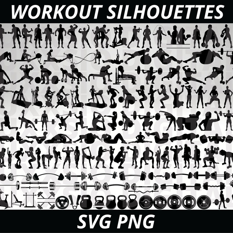 Exercise Svg - Etsy