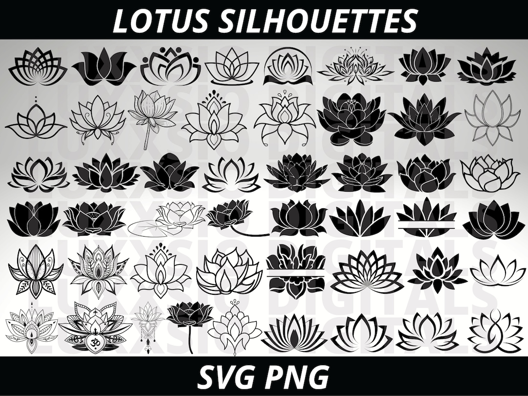 Lotus Svg, Lotus Flower Svg, Flower Svg, Namaste Svg, Spiritual Svg ...
