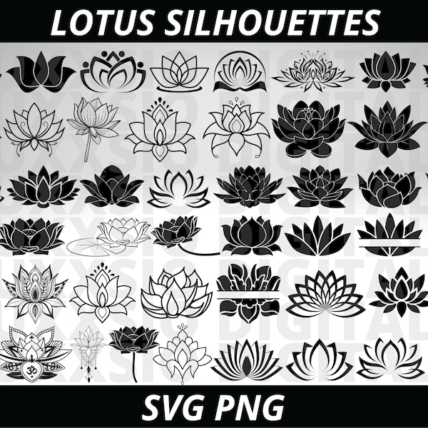 Lotus vector svg - Etsy Österreich