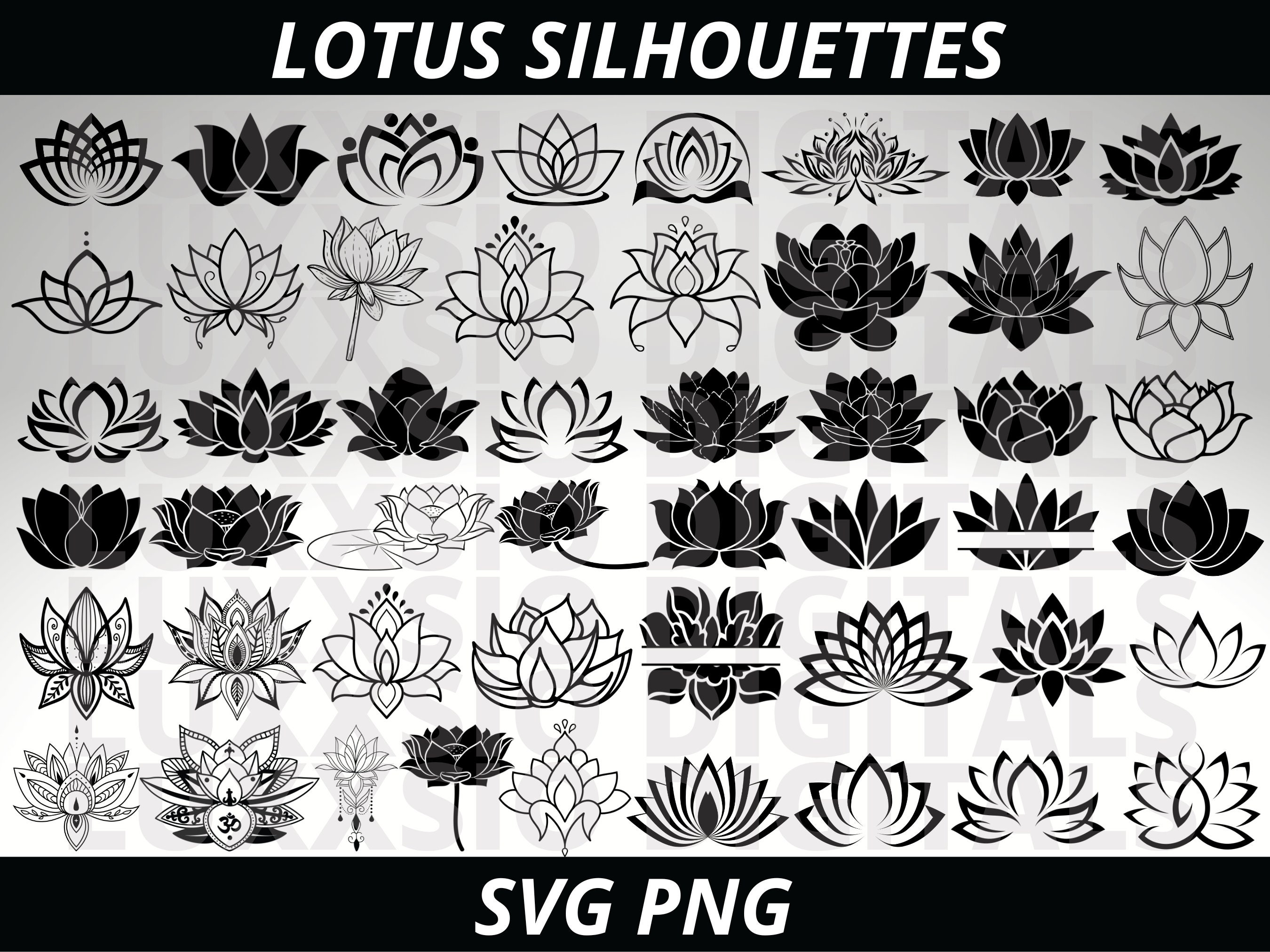 Lotus Svg Lotus Flower Svg Flower Svg Namaste Svg - Etsy Australia