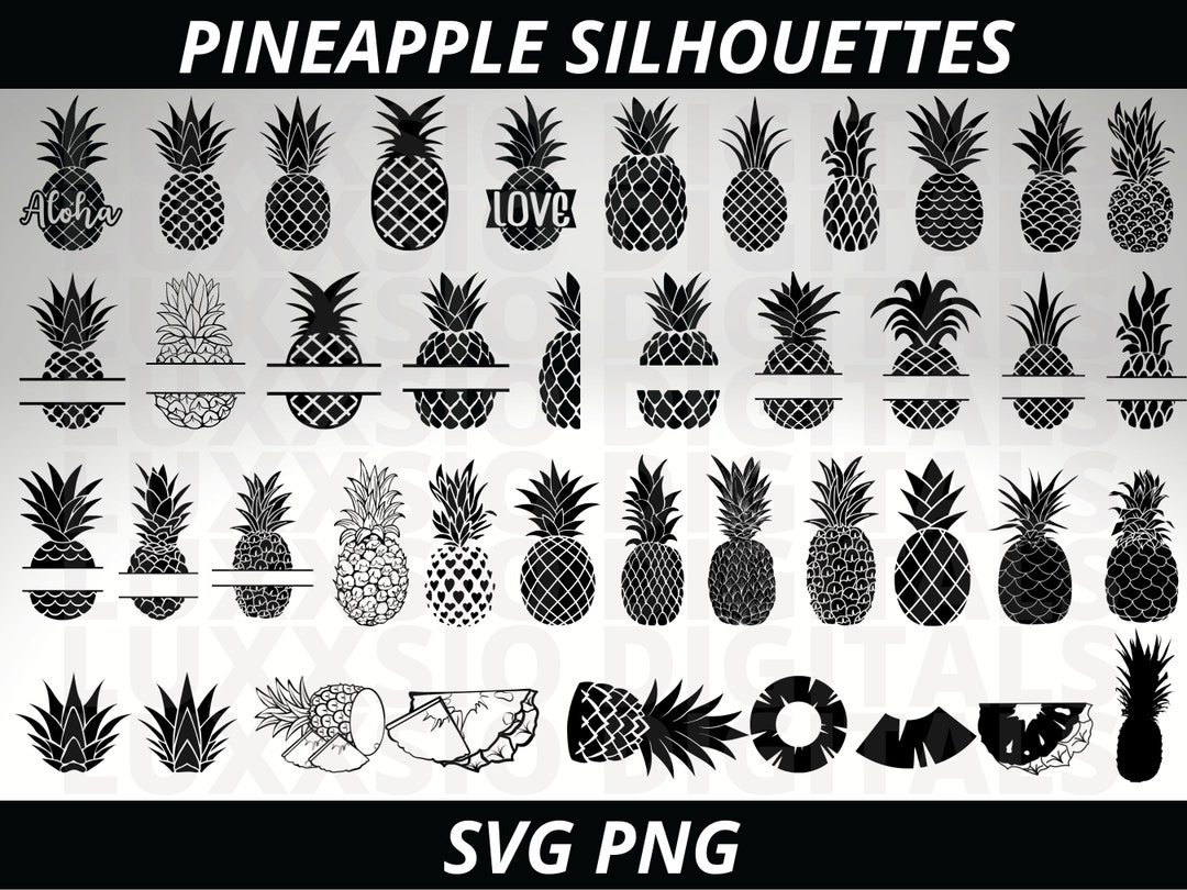 Pineapple Svg, Summer Svg, Fruit Svg, Aloha Svg, Pineapple Svg Bundle ...