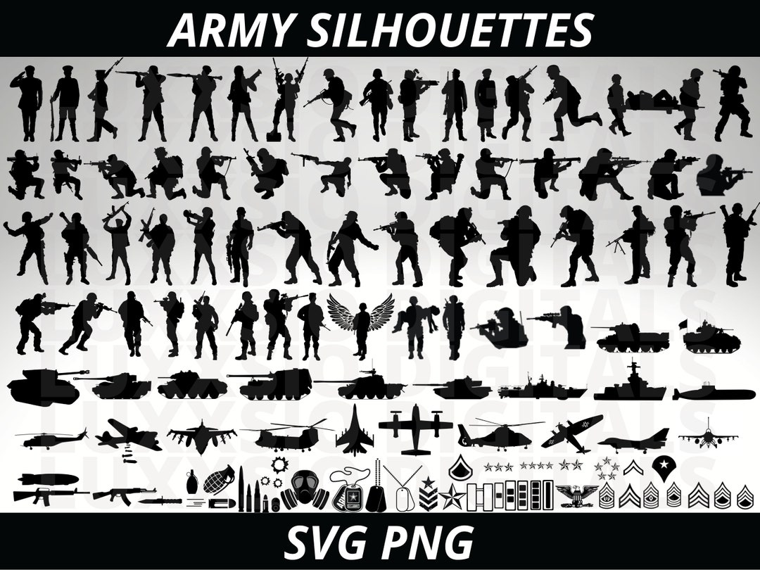 Army Svg, Military Svg, Gun Svg, Us Army Svg, Patriotic Svg, Memorial ...