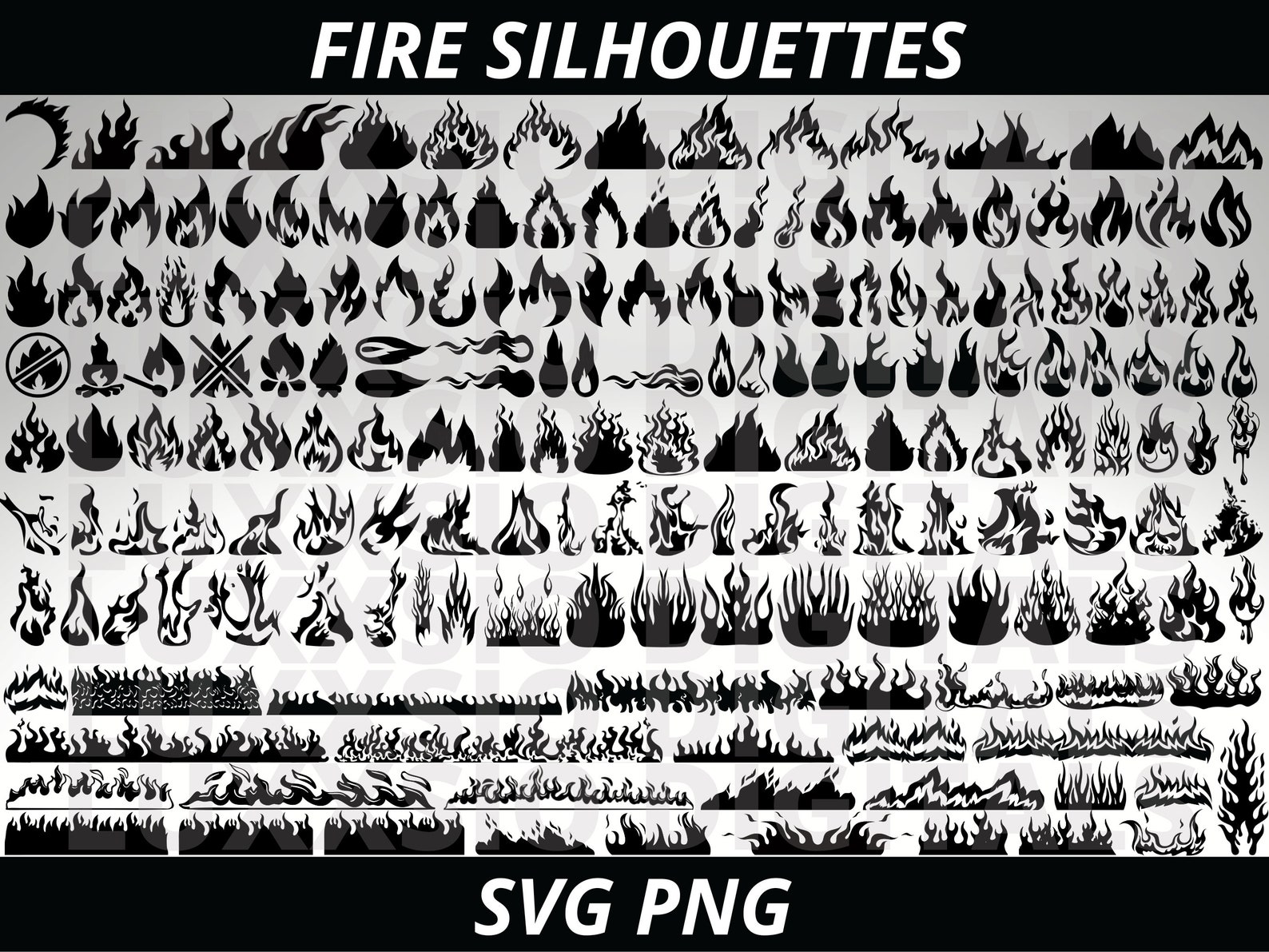 Fire Svg Flames Svg Flame Svg Fire Clipart Campfire Svg - Etsy