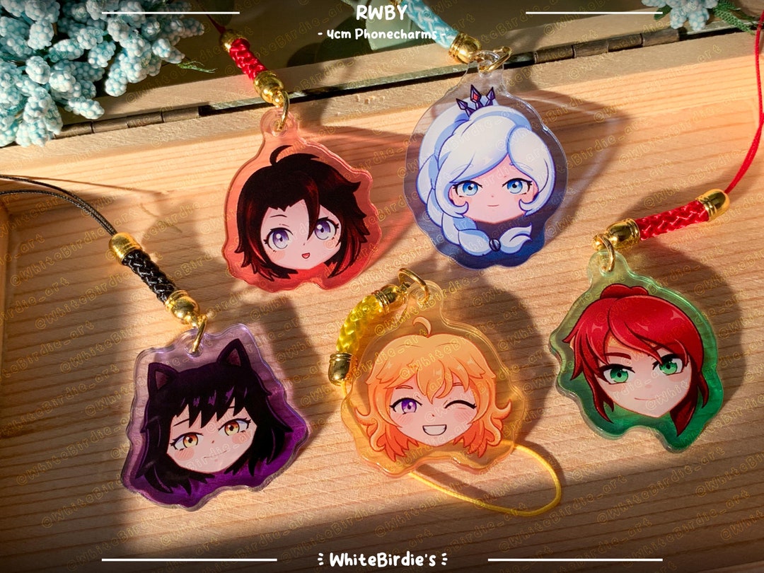 RWBY Ruby Weiss Blake Yang Pyrrha Phonecharms Keychains - Etsy