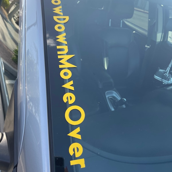 Slow Down Car Decal - Etsy UK