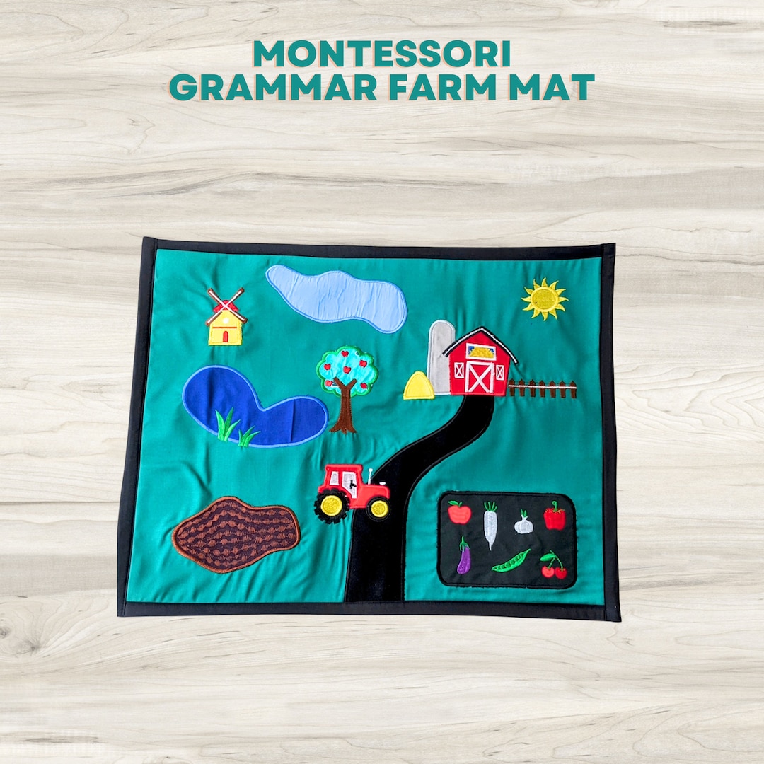 Montessori Grammar Farm Mat | Farm Play Mat | Farm for Kids ...