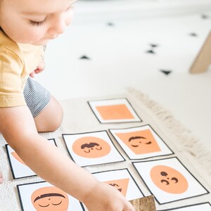 Jack-o-lantern Printable: Matching Shapes Game for Preschoolers - Etsy