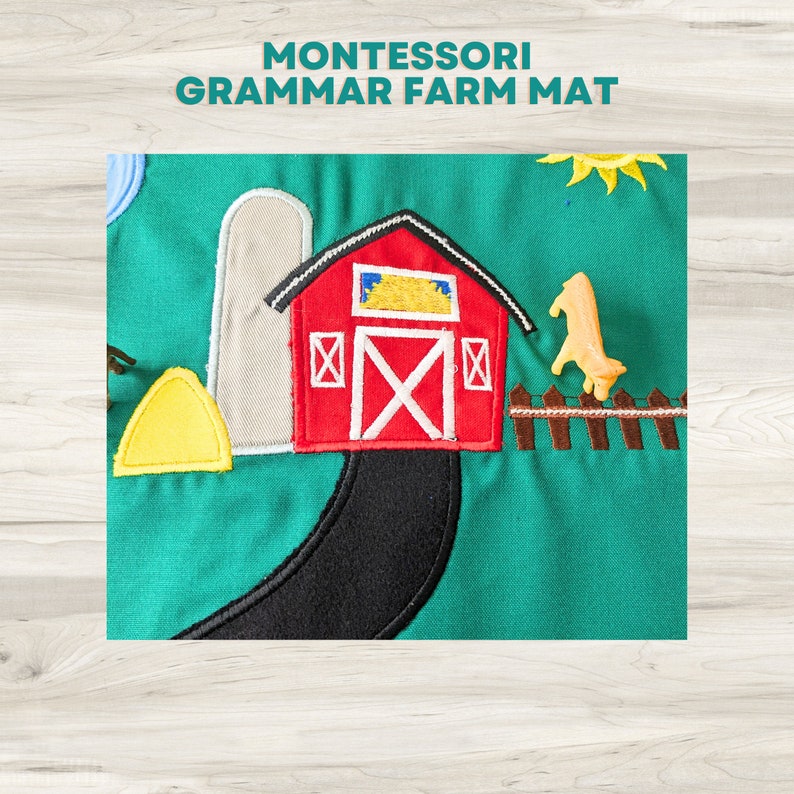Montessori Grammar Farm Mat | Farm Play Mat | Farm for Kids ...