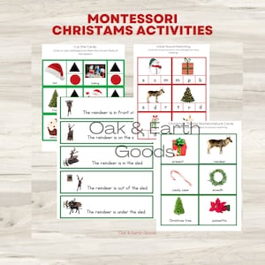 Christmas Montessori Activities Busy Book Pages Montessori Printable ...