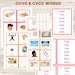 CCVC & CVCC Words Picture Cards | Montessori Language Cards ...