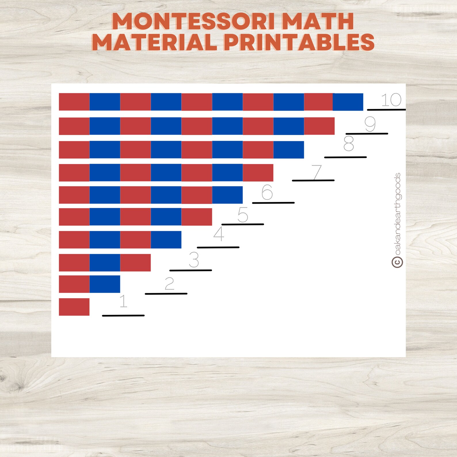 Montessori Math Printables. Montessori Beads. Montessori Math - Etsy
