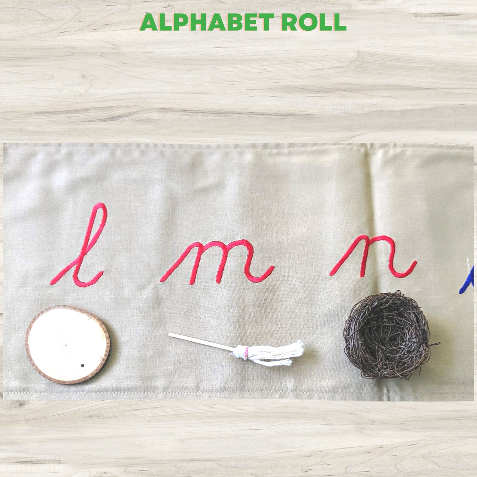 Montessori Alphabet Roll | Spanish Alphabet Roll | English Alphabet ...