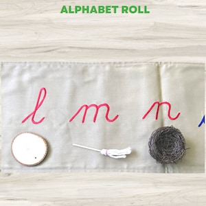 Montessori Alphabet Roll | Spanish Alphabet Roll | English Alphabet ...