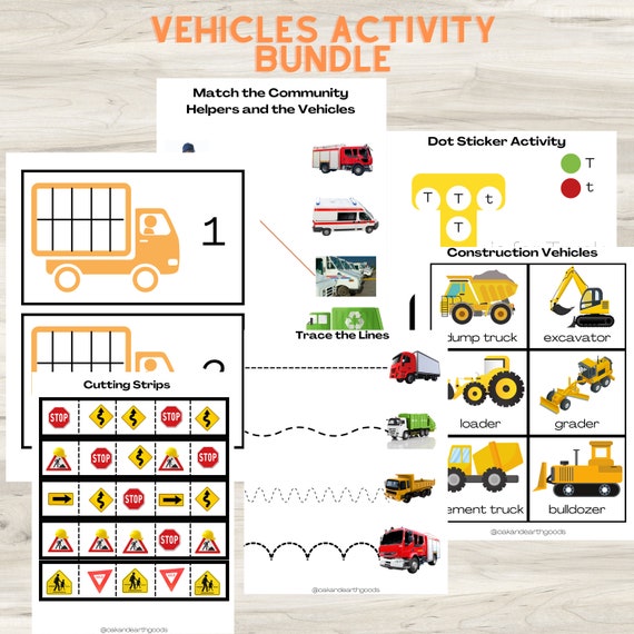 Instant Download Truck Theme Printable Preschool Activity - Etsy