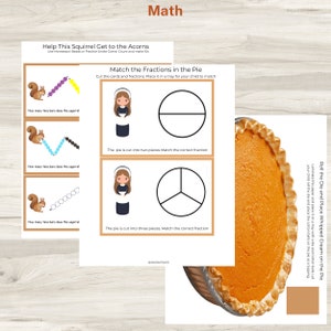 Montessori Thanksgiving Printable | Montessori Three Part Cards | Parts ...
