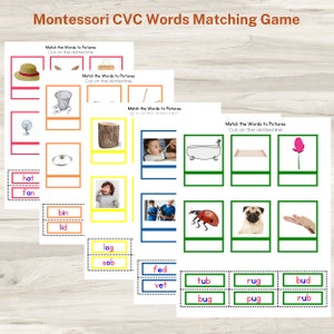 Montessori CVC Words Complete CVC Words List Montessori - Etsy