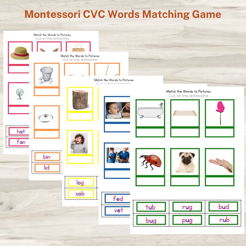 Montessori CVC Words Complete CVC Words List Montessori - Etsy