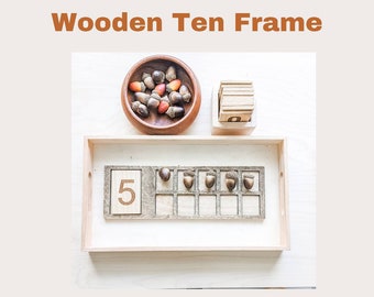 Wooden Ten Frame | Etsy