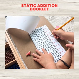 Montessori Addition Booklet | Addition Booklet | Static Addition ...