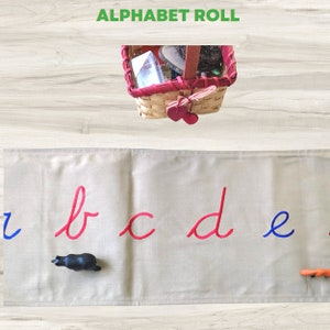 Montessori Alphabet Roll | Spanish Alphabet Roll | English Alphabet ...