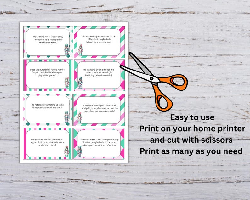 Nutcracker Scavenger Hunt, Christmas Treasure Hunt for Kids, Printable ...