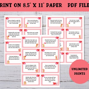 Valentine's Day Treasure Hunt Clues, Indoor Scavenger Hunt for Kids ...