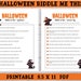 Halloween Riddle Me This, Halloween Party Game, Party Game for Kids ...