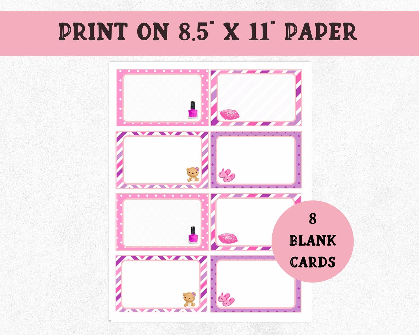Pink Slumber Party Treasure Hunt, Scavenger Hunt for Girls, Sleepover ...