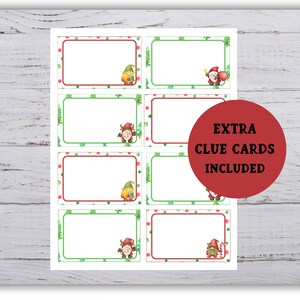 Christmas Indoor Scavenger Hunt, Printable Treasure Hunt for Kids ...