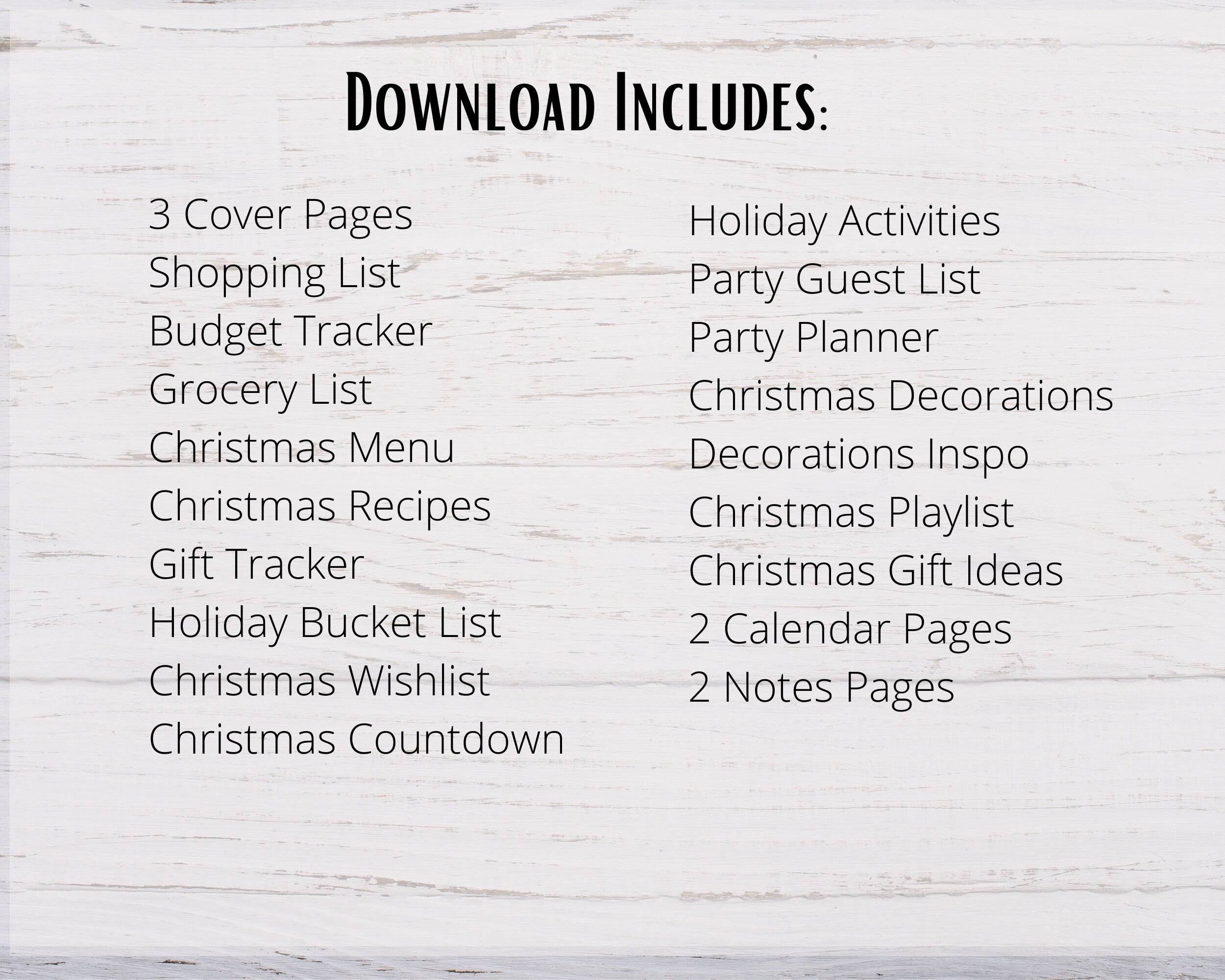 Printable Christmas Planner, Holiday Organizer, Fillable Planner Pages ...