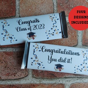 Graduation Candy Bar Wrapper, Graduation Party Favors, Printable Candy ...