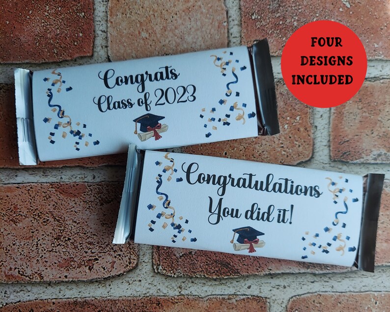 Graduation Candy Bar Wrapper, Graduation Party Favors, Printable Candy ...