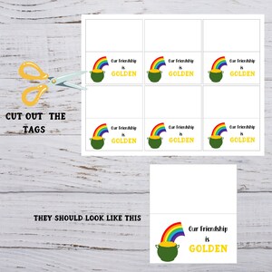 St Patricks Day Rainbow Treat Bag Toppers. Printable Party Favors ...